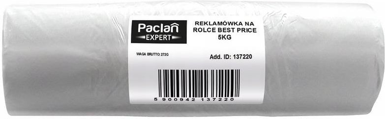 Paclan Reklamówka na rolce przeźroczyste 150sztuk - Ceny i opinie ...