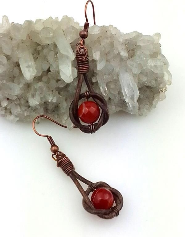 Kolczyki rzemień naturalny 4.9x1.4 cm, agat, znak Byka i Skorpiona. Ludwika Lipińska - Ceny i ...