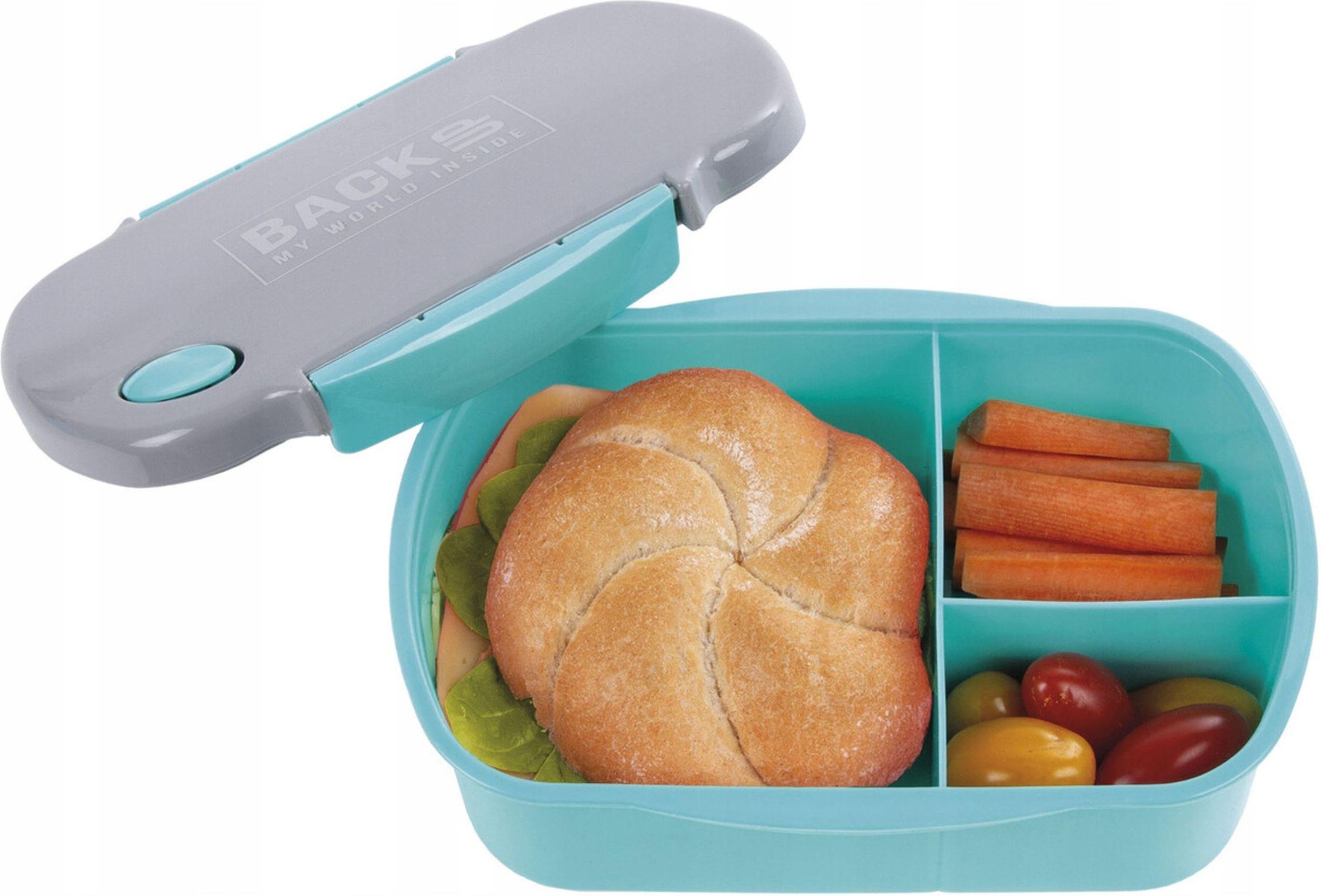 Bidon Śniadaniówka Backup Bpa Free Turkusowy - Ceny i opinie - Ceneo.pl