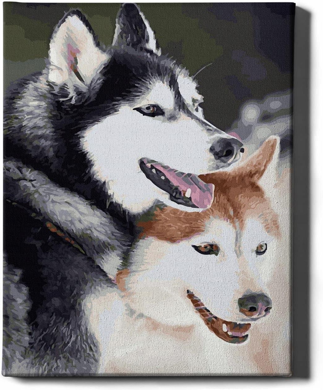 Oh Art! Malowanie Po Numerach 40X50Cm Czarny I Rudy Husky - Ceny i ...