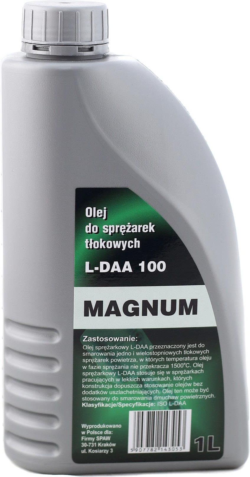 Magnum Olej Do Kompresora Sprężarek 1L Typ L-Daa 100 - Opinie i ceny na Ceneo.pl