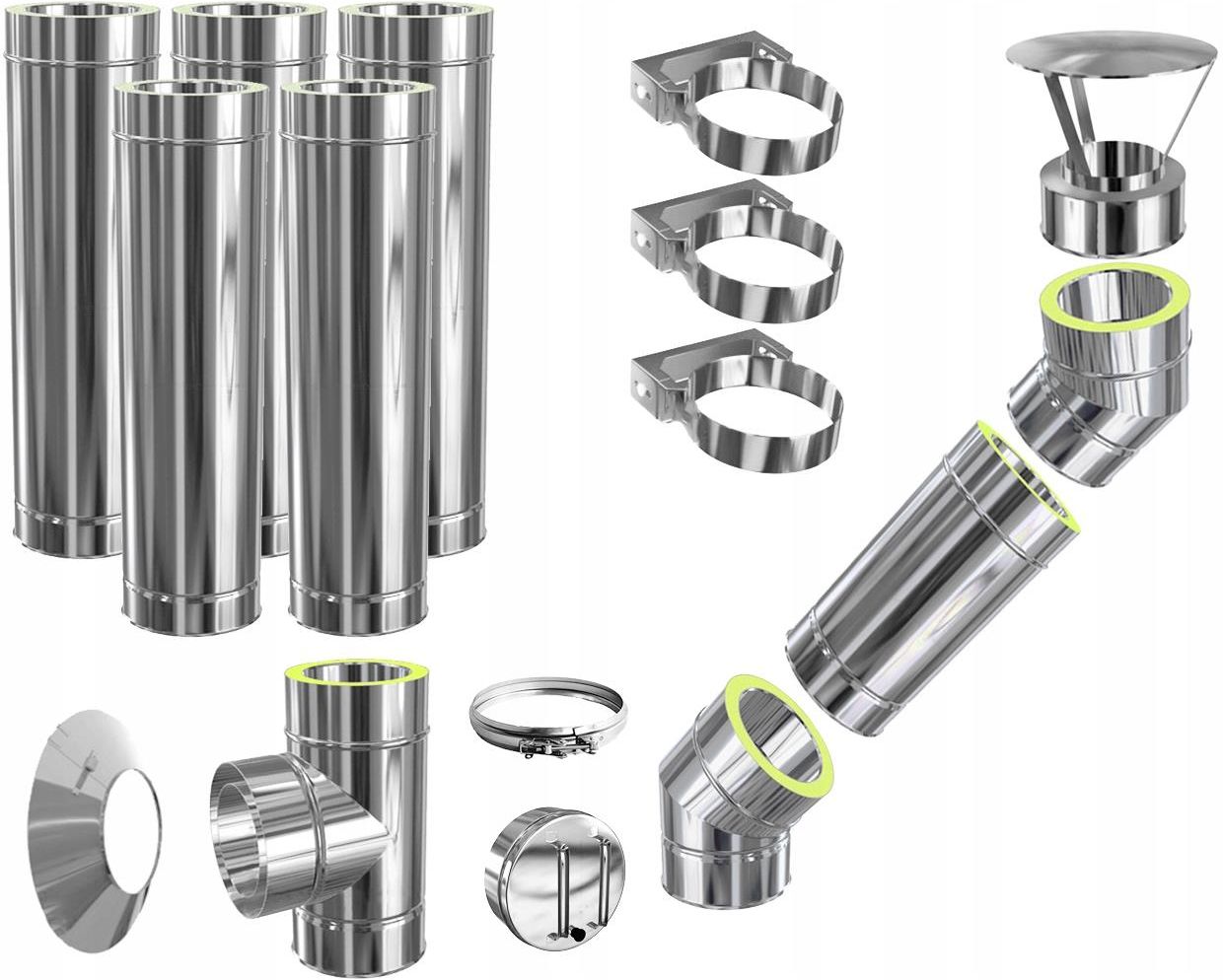 System kominkowy Mk Komin Dwuścienny Izolowany Fi 160/6M Żaroodporny - Opinie i ceny na Ceneo.pl