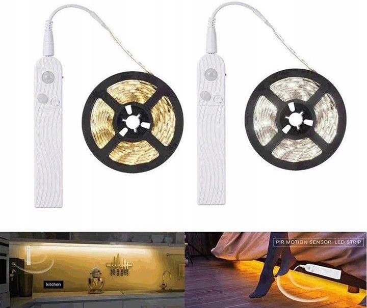 Taśma Led lampka z czujnik ruchu na baterie Usb 2m - Opinie i ...