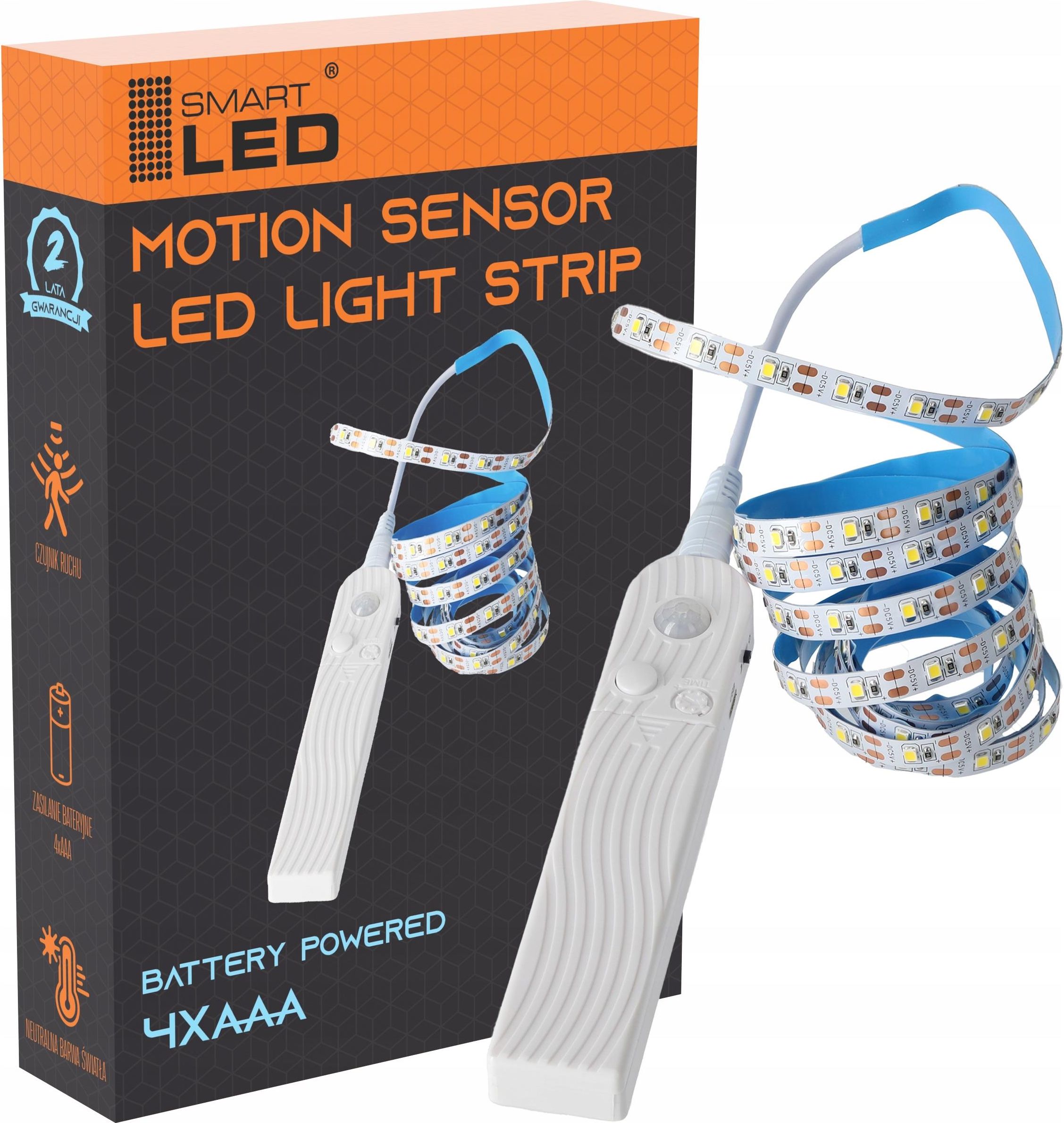 Taśma Led lampka z czujnik ruchu na baterie Usb 2m - Opinie i ...