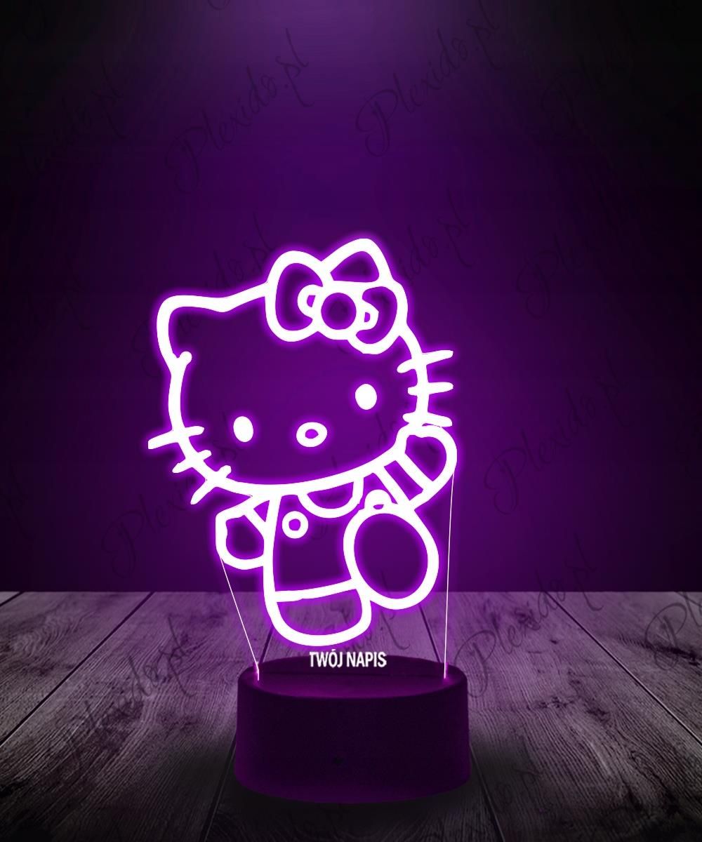 Lampka Nocna 3D Led Hello Kitty Z Imieniem - Opinie i atrakcyjne ceny ...