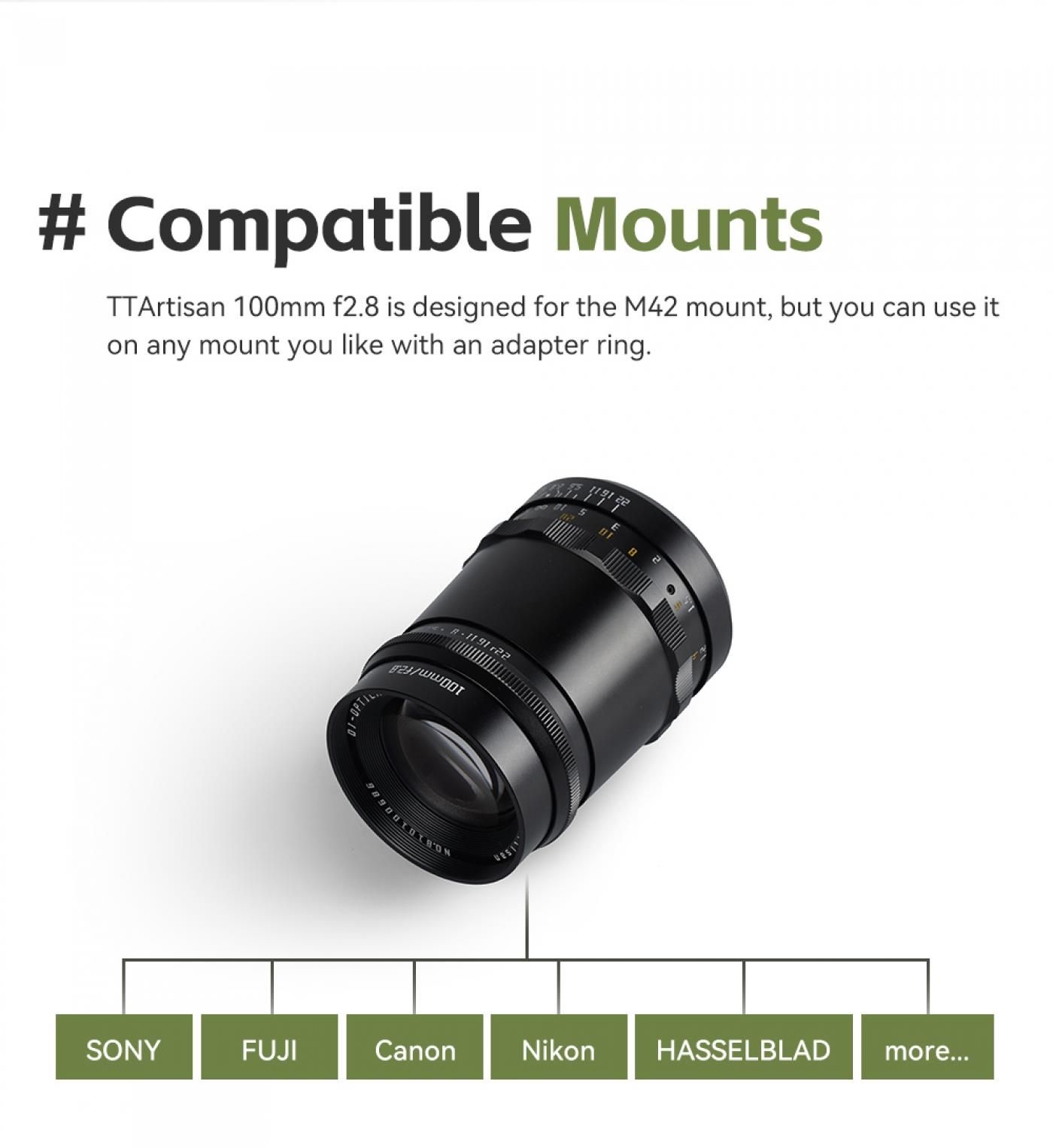 Obiektyw do aparatu TTArtisan 100mm F2.8 Bubble Bokeh M42 - Ceny i opinie na Ceneo.pl