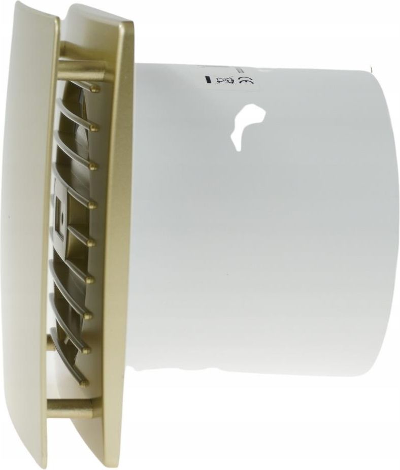 Wentylator łazienkowy Elplast Wentylator Fi100 13X14 Front Płastki Złoty F10B Gf Eolf10Bgf ...