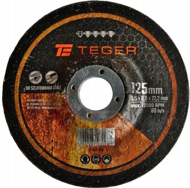 Teger Tarcza Korundowa Do Szlifowania 115X 6.4Mm 5Szt. T-At-110 ...