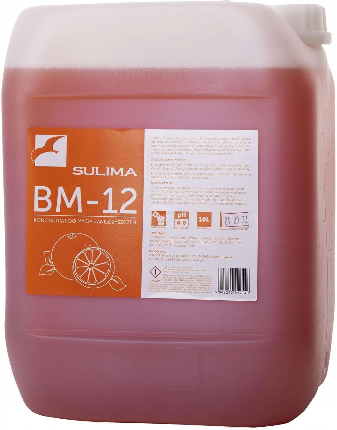 Sulima Bm 12 Koncentrat Myjący 10L - Opinie i atrakcyjne ceny na Ceneo.pl