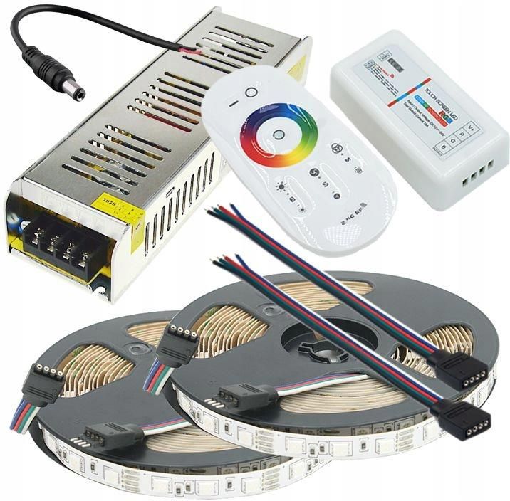 Led Studio Zestaw Taśmy Kolor Rgb 144W 10M 12V Pilot Doty (558826619 ...
