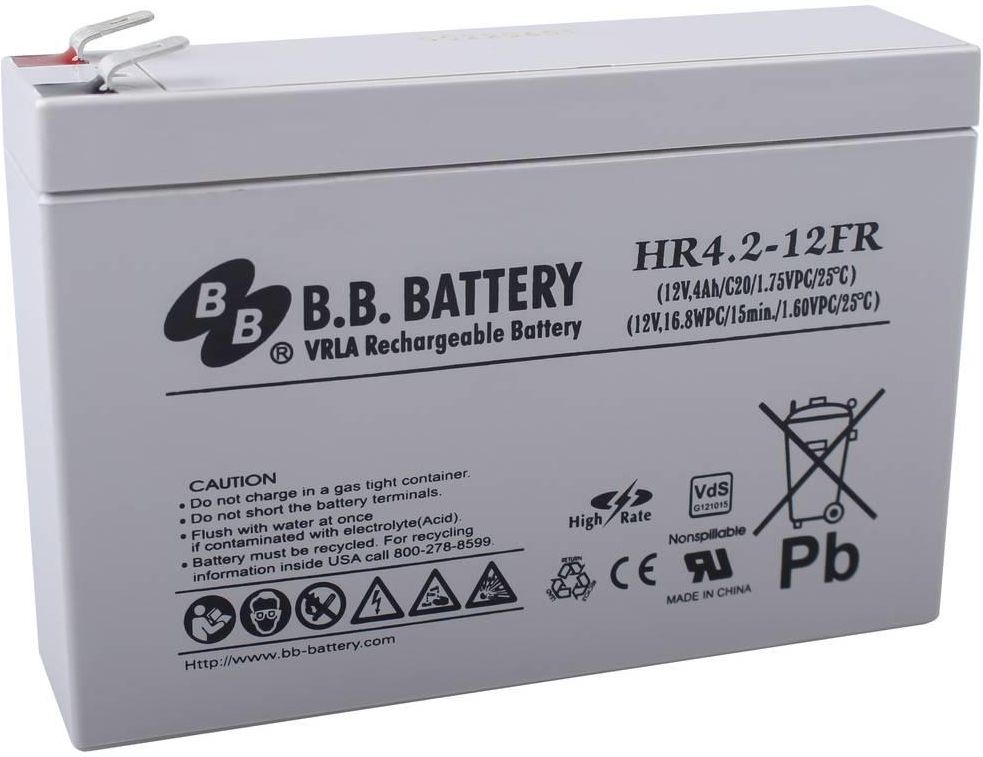 Akumulator Ołowiowy B.B. Hr4.2 12Fr Vds Hr4.2 12Fr Agm 12 V 4200 Mah ...