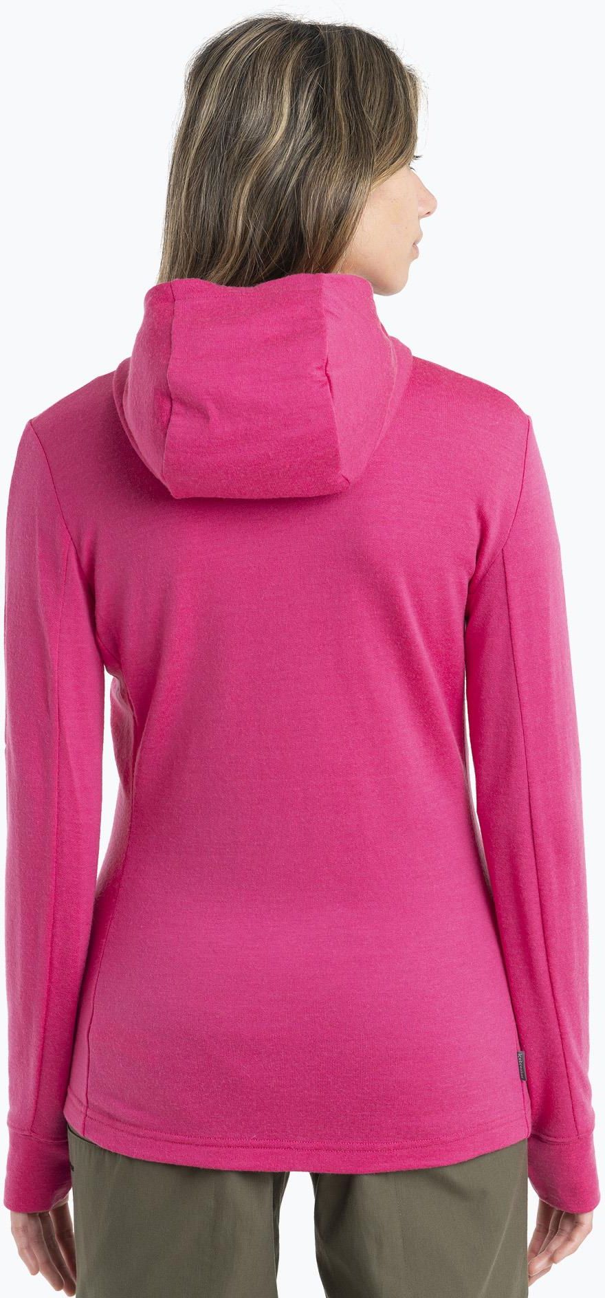 Icebreaker Bluza Damska Quantum Iii Zip Hood Tempo Electron Pink Cb ...
