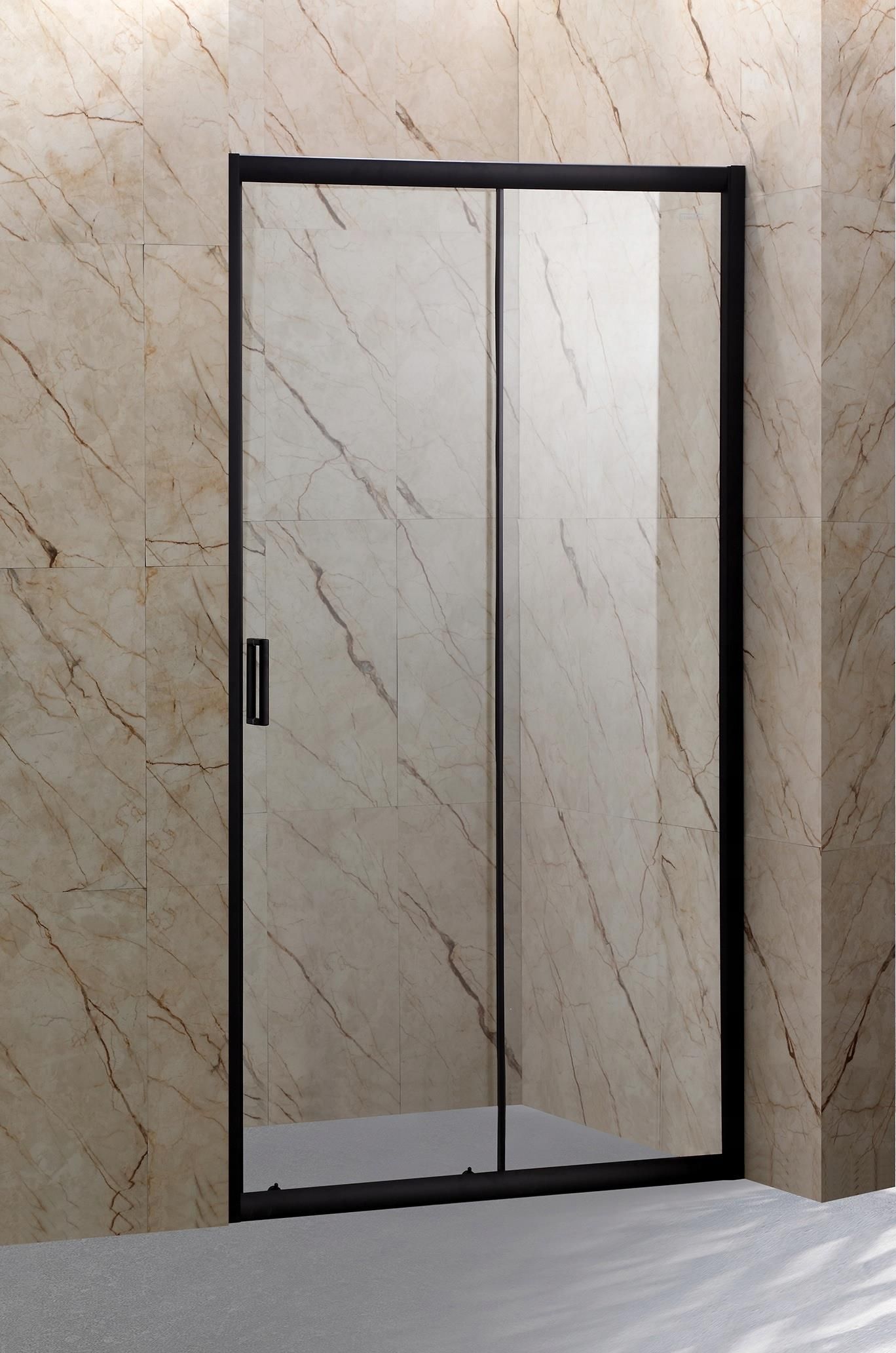 Drzwi prysznicowe Luminas 120-124Cm Black 456123 - Opinie i ceny na ...