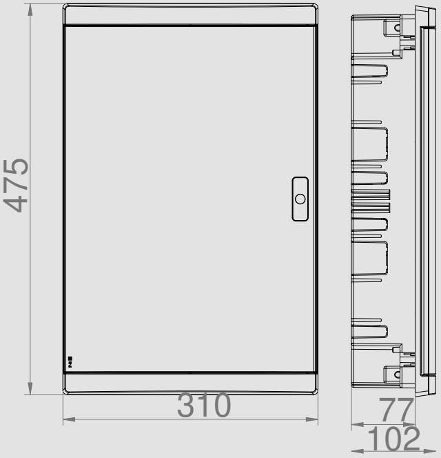 Rozdzielnia Elektro-Plast Nasielsk Elektro Plast Rozdzielnica Natynkowa Elegant 3X12 Pe N 2455 ...