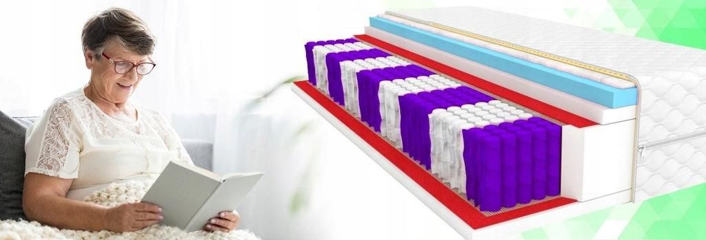 Materac Materac 80x200 Medical LUX 22cm Exclusive 9-STREF Ortopedyczny ...