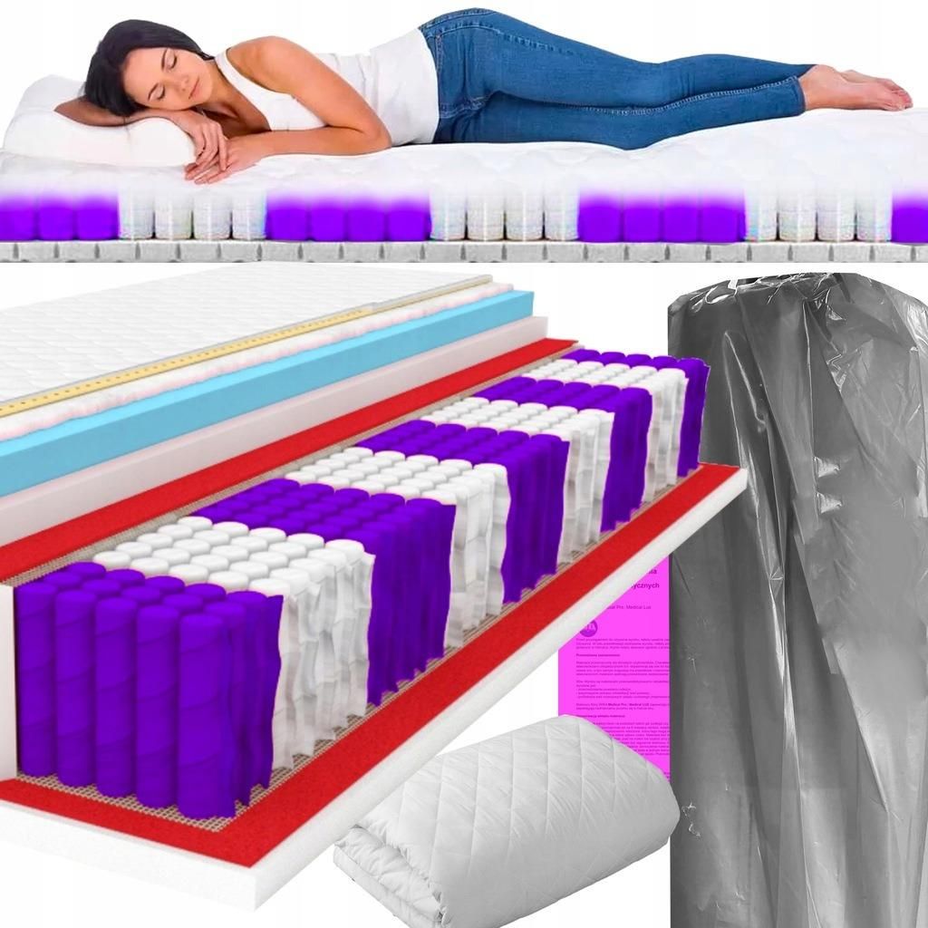 Materac Materac 80x200 Medical LUX 22cm Exclusive 9-STREF Ortopedyczny ...