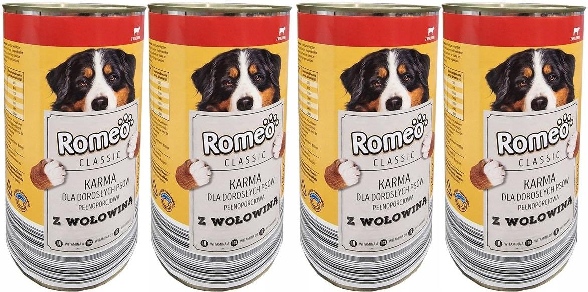 Karma Romeo Karma Mokra Wołowina Wszystkie Rasy 4,96Kg - Ceny i opinie ...