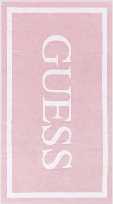 Guess Różowy Ręcznik Z Logo - Opinie i atrakcyjne ceny na Ceneo.pl