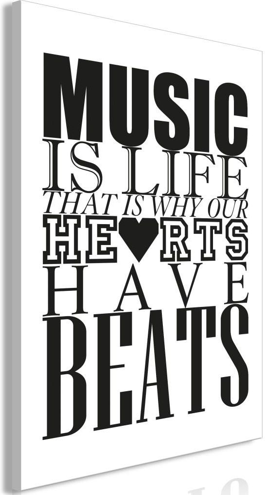 Bimago Obraz Music Is Life That Why Our Hearts Have Beats (1 Częściowy ...