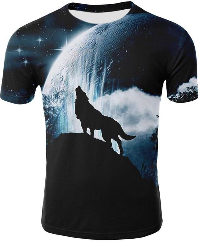 T-SHIRT MĘSKI KOSZULKA 3D Z NADRUKIEM WILKA WOLF - Ceny i opinie - Ceneo.pl