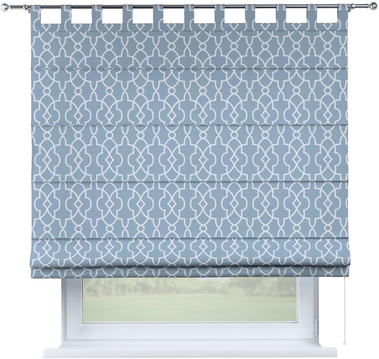 Dekoria Roleta Rzymska Verona Błękitny W Biały Marokański Wzó 100X170 ...