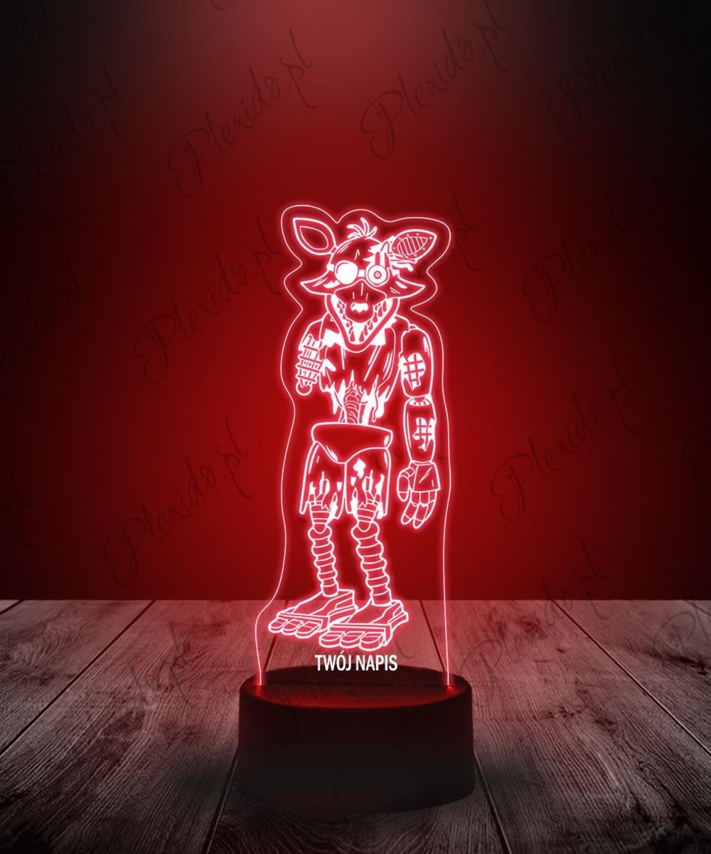 Plexido Lampka Na Biurko Statuetka 3D Led Gra Fnaf Foxy (5905342891376 ...