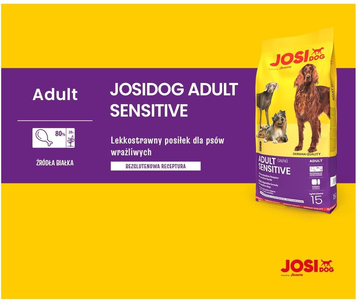 Karma Josera Josidog Adult Sensitive 2,7 kg - Ceny i opinie - Ceneo.pl