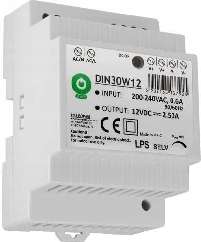 Mw Power Zasilacz Na Szynę Din Do Wideodomofonów 15V 30W 2A - Opinie i ceny na Ceneo.pl