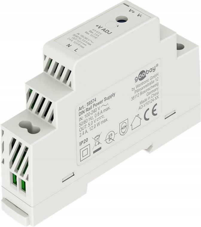 Goobay Zasilacz Led 5V Na Szynę Din 2,4A 12W - Opinie i ceny na Ceneo.pl