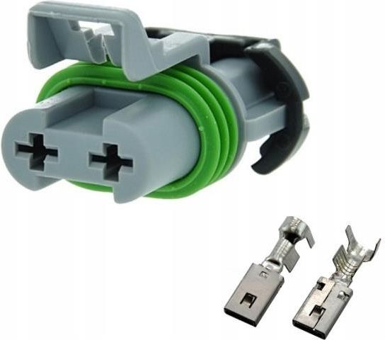 Wtyk złącze 2 Pin 6,3/4-6mm Delphi Ducon - Opinie i ceny na Ceneo.pl