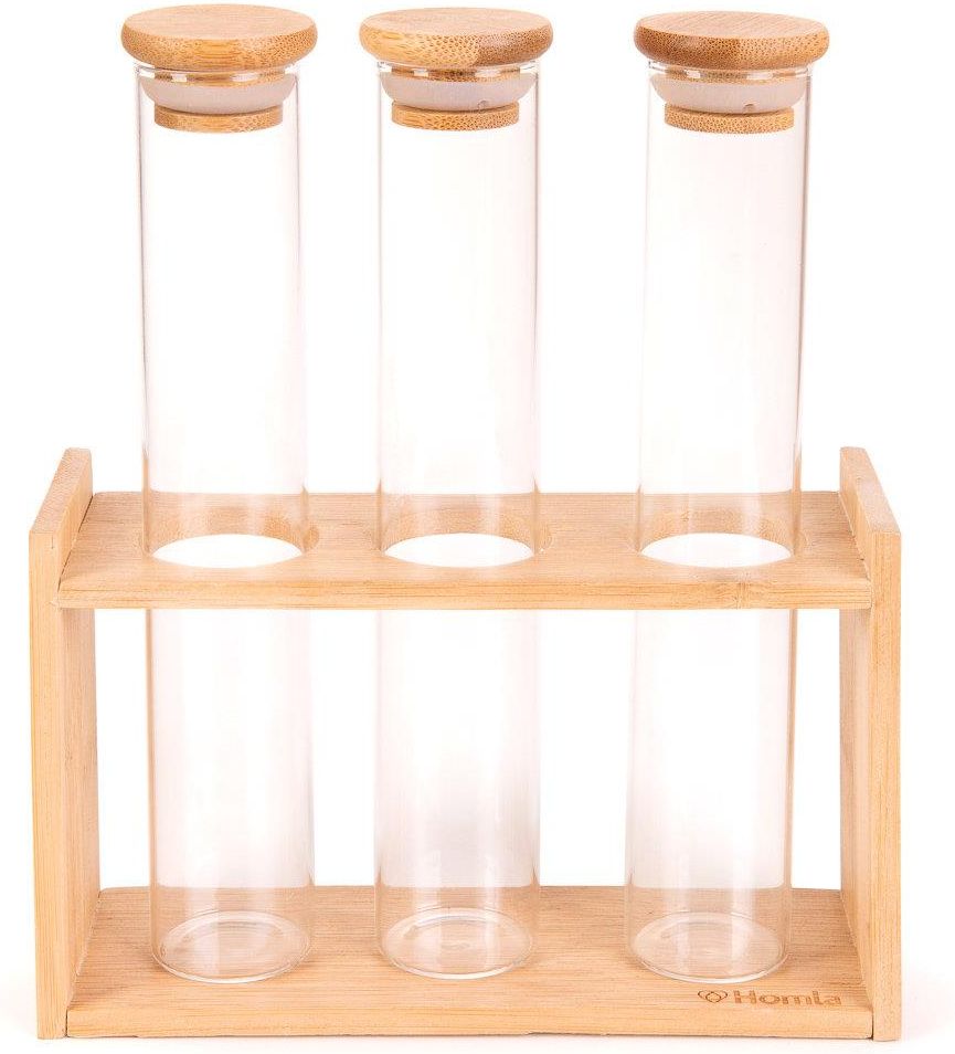 Homla Zestaw Przyprawników Na Stojaku 3 Słoiczki (215573) - Opinie i ...