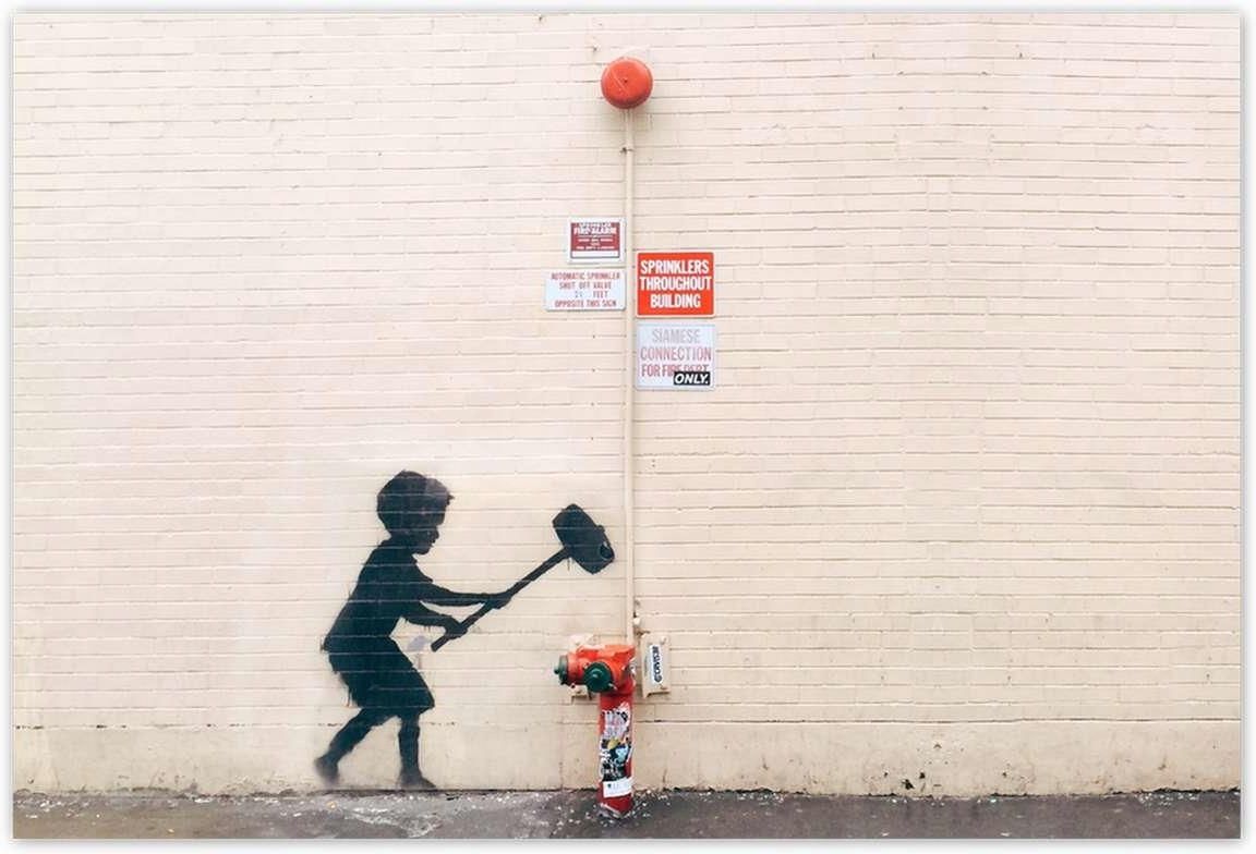 Zesmakiem 104X70 Banksy Hydrant Graffiti - Opinie i ceny na Ceneo.pl