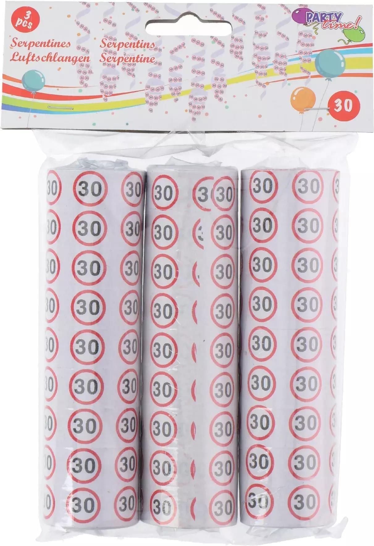 Party Time Serpentyna Urodzinowa Na 30 Lat Party X3 - Ceny i opinie ...