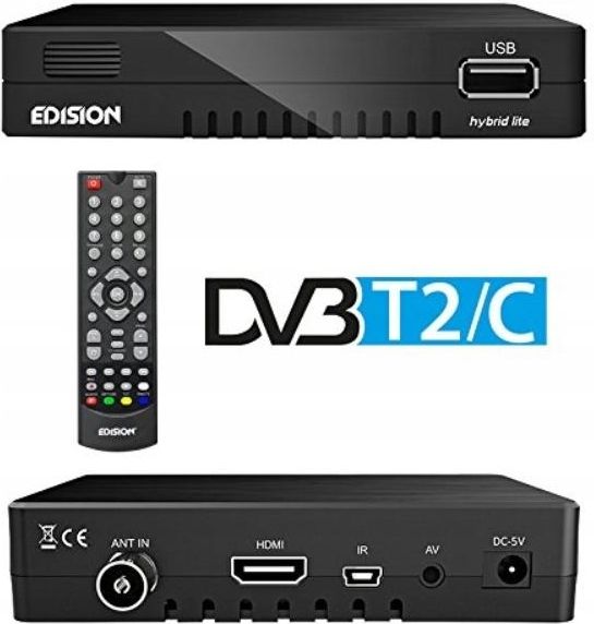 Tuner DVB-T2 Edision Progressiv Hybrid Lite E10320 - Opinie i ceny na ...