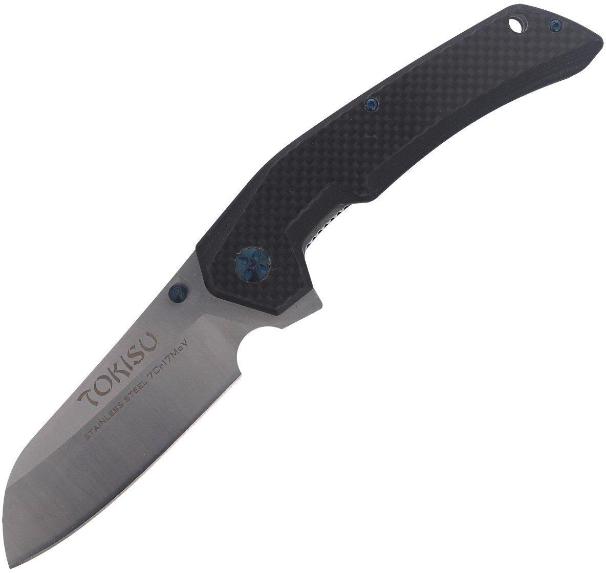 Tokisu By Martinez Albainox Nóż Tactical Black G 10 Carbon Fiber Satin ...