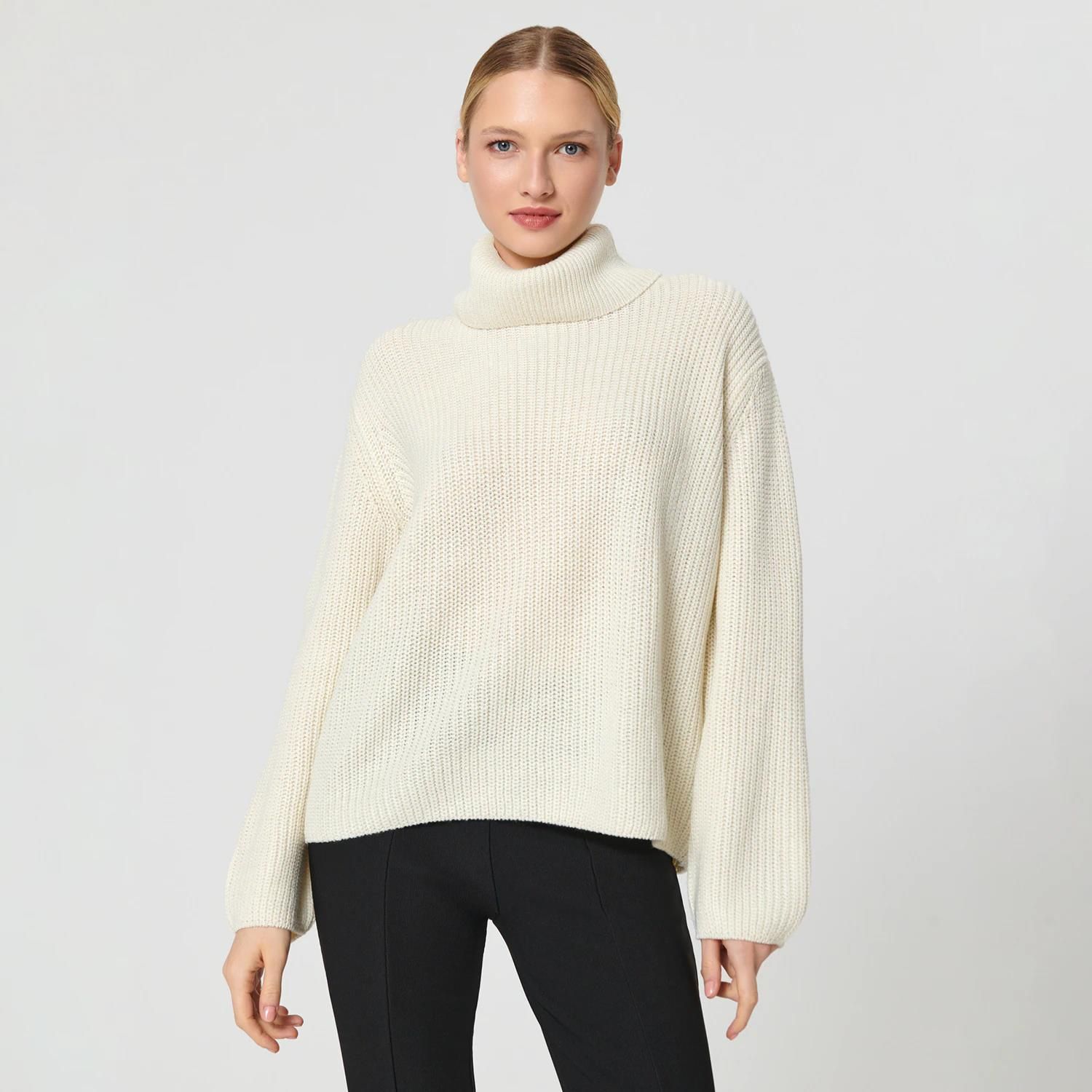 Sinsay - Sweter z golfem - Kremowy - Ceny i opinie - Ceneo.pl