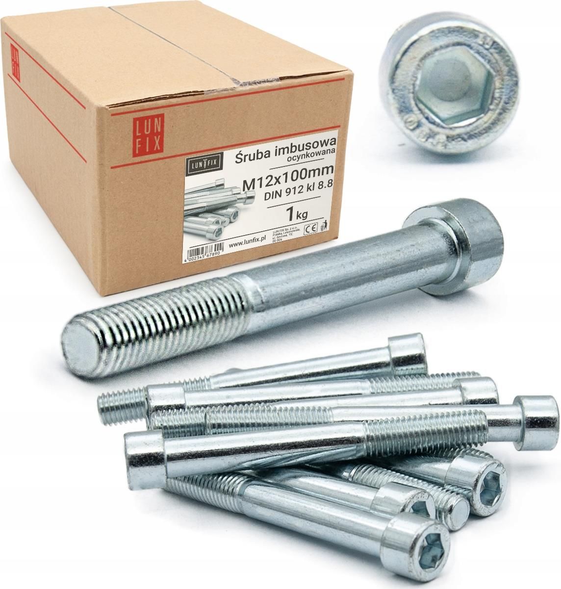 Lunfix Śruba Imbusowa M12X100 Ocynk Kl.8.8 Din912 - Opinie i ceny na ...