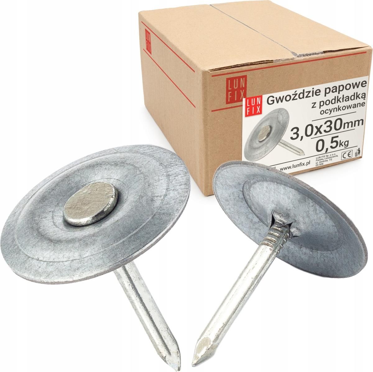 Lun Fix Gwoździe Papowe Z Podkładką 3X30 Ocynk 0,5 - Opinie i ceny na ...