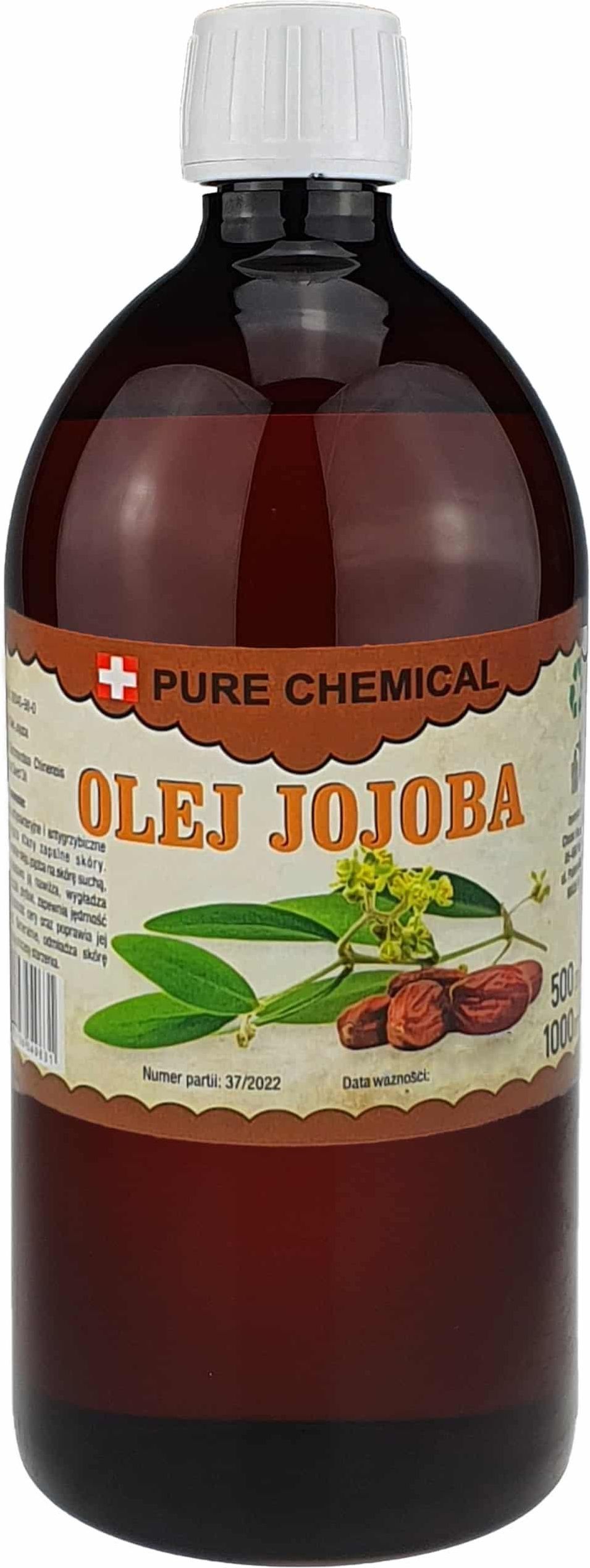 OLEJ JOJOBA - Tłoczony na zimno Nierafinowany 1L PURECHEMICAL - opinie i ceny na Ceneo.pl