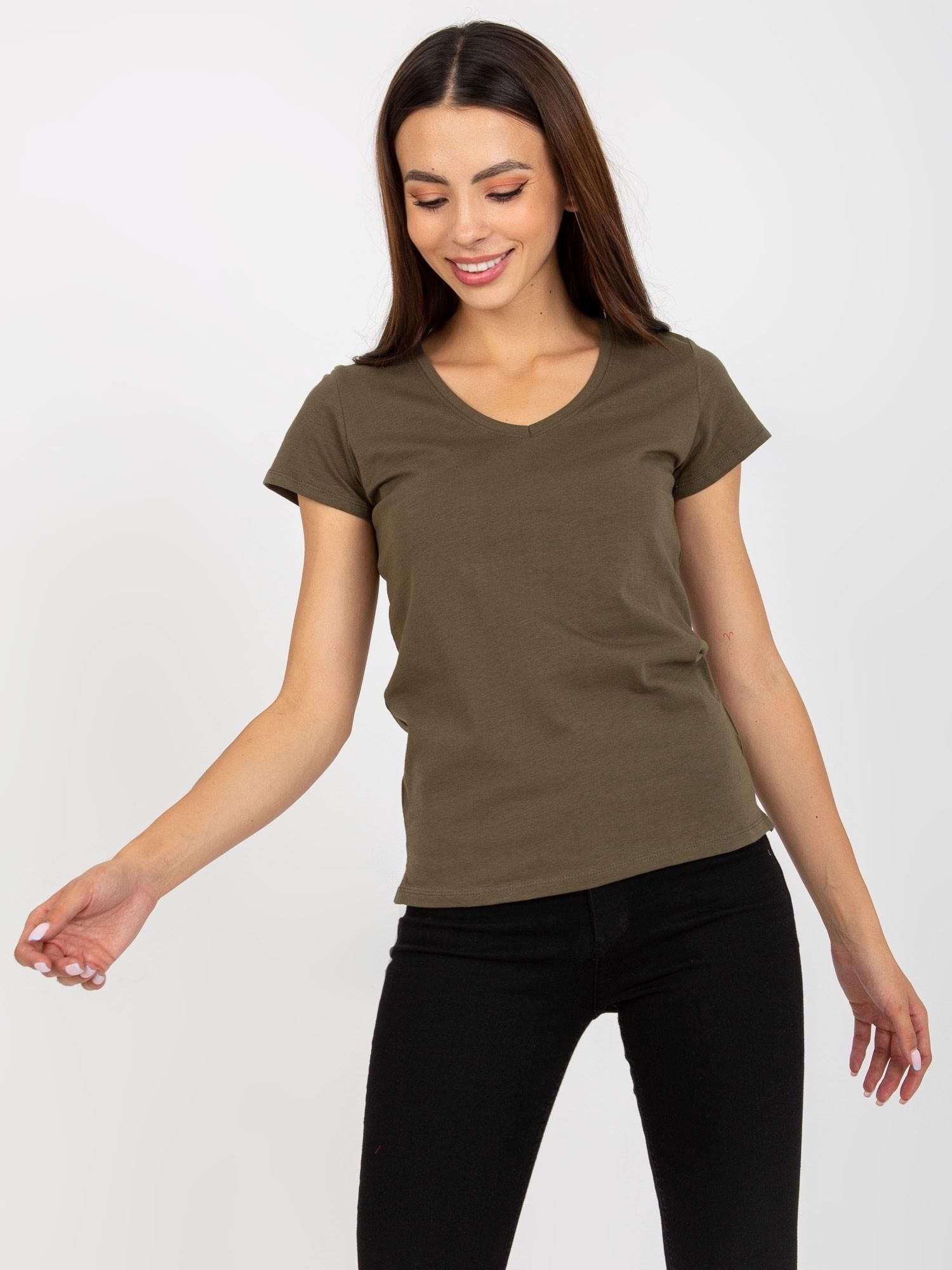 T-shirt-B-012.71P-khaki : Kolor - Khaki, Rozmiar - S - Ceny i opinie ...