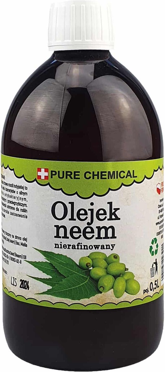 OLEJEK NEEM - Do roślin Nierafinowany 500ml PURECHEMICAL - Opinie i ceny na Ceneo.pl