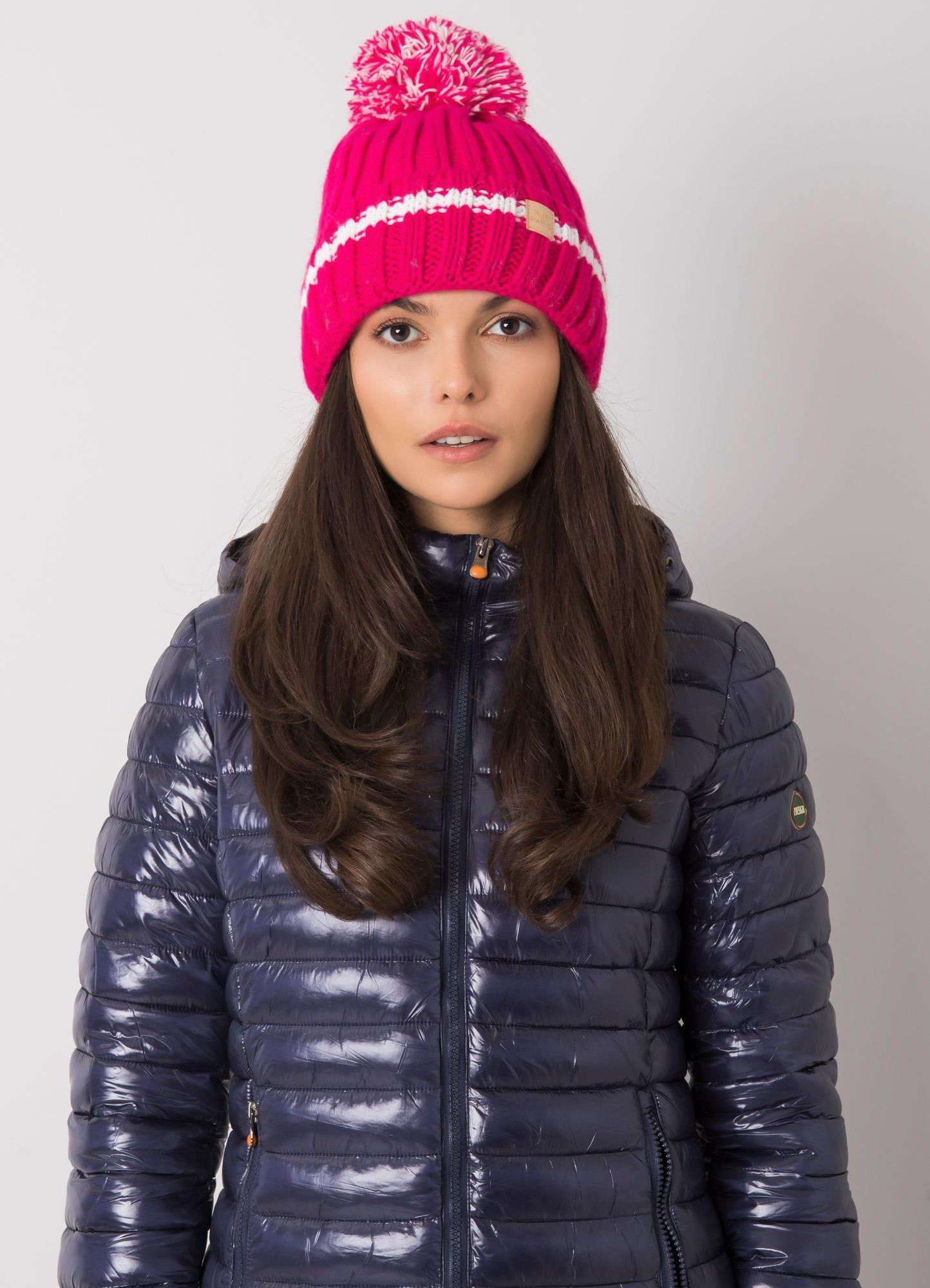 Czapka-JK-CZ-35.92-fuksjowy : Kolor - Fuksjowy, Rozmiar - ONE SIZE ...