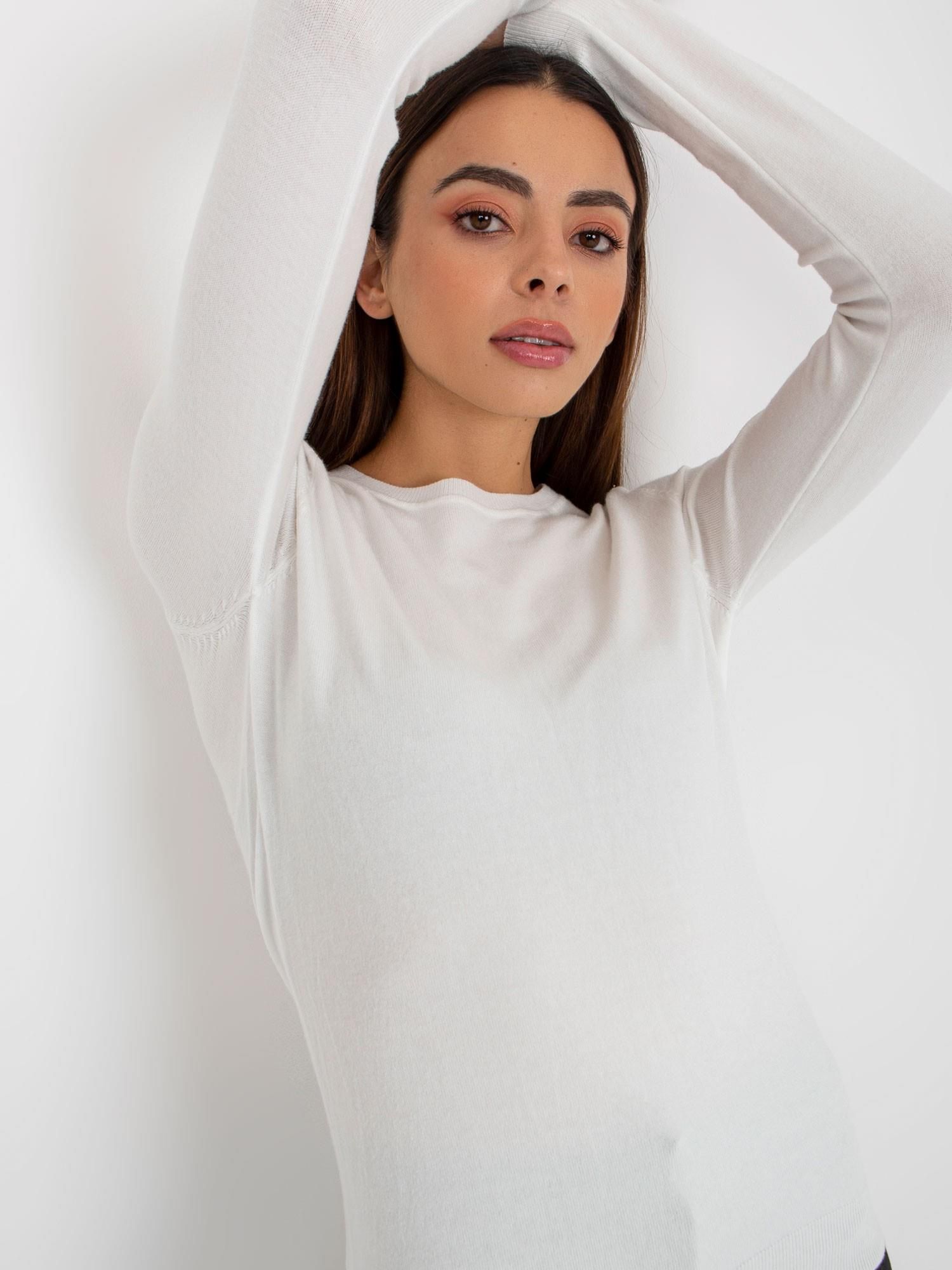 Sweter-NM-SW-J52001.02P-biały : Kolor - Biały, Rozmiar - ONE SIZE ...