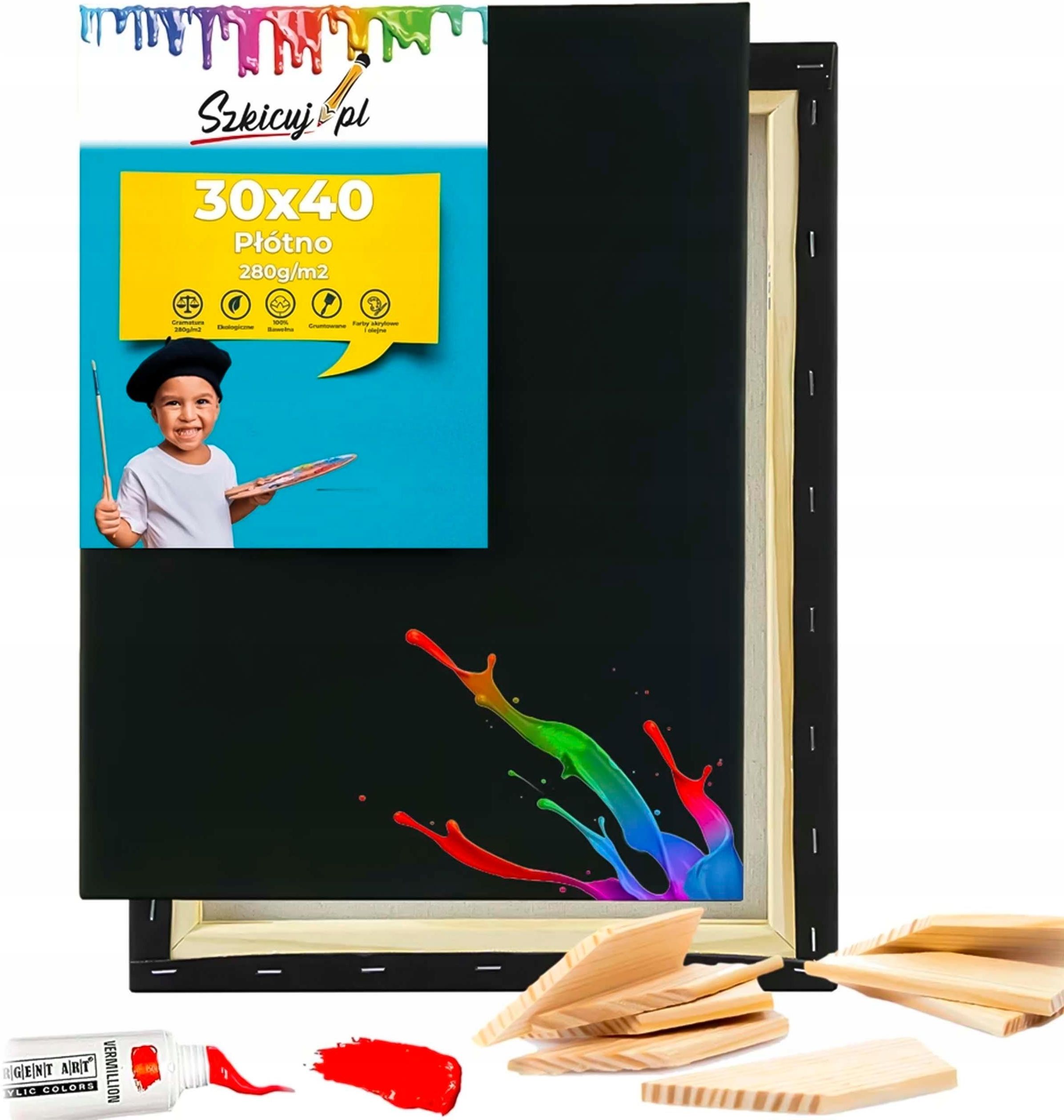 H&B Płótno Malarskie Podobrazie Blejtram 30X40Cm 280G - Ceny i opinie - Ceneo.pl