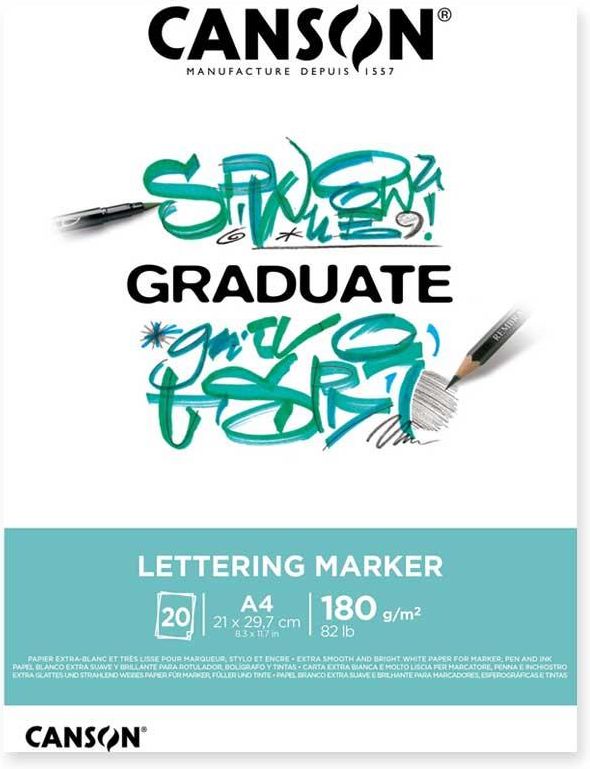 Canson Blok Graduate Lettering Marker A4 180 G 20 Ark. - Ceny i opinie ...