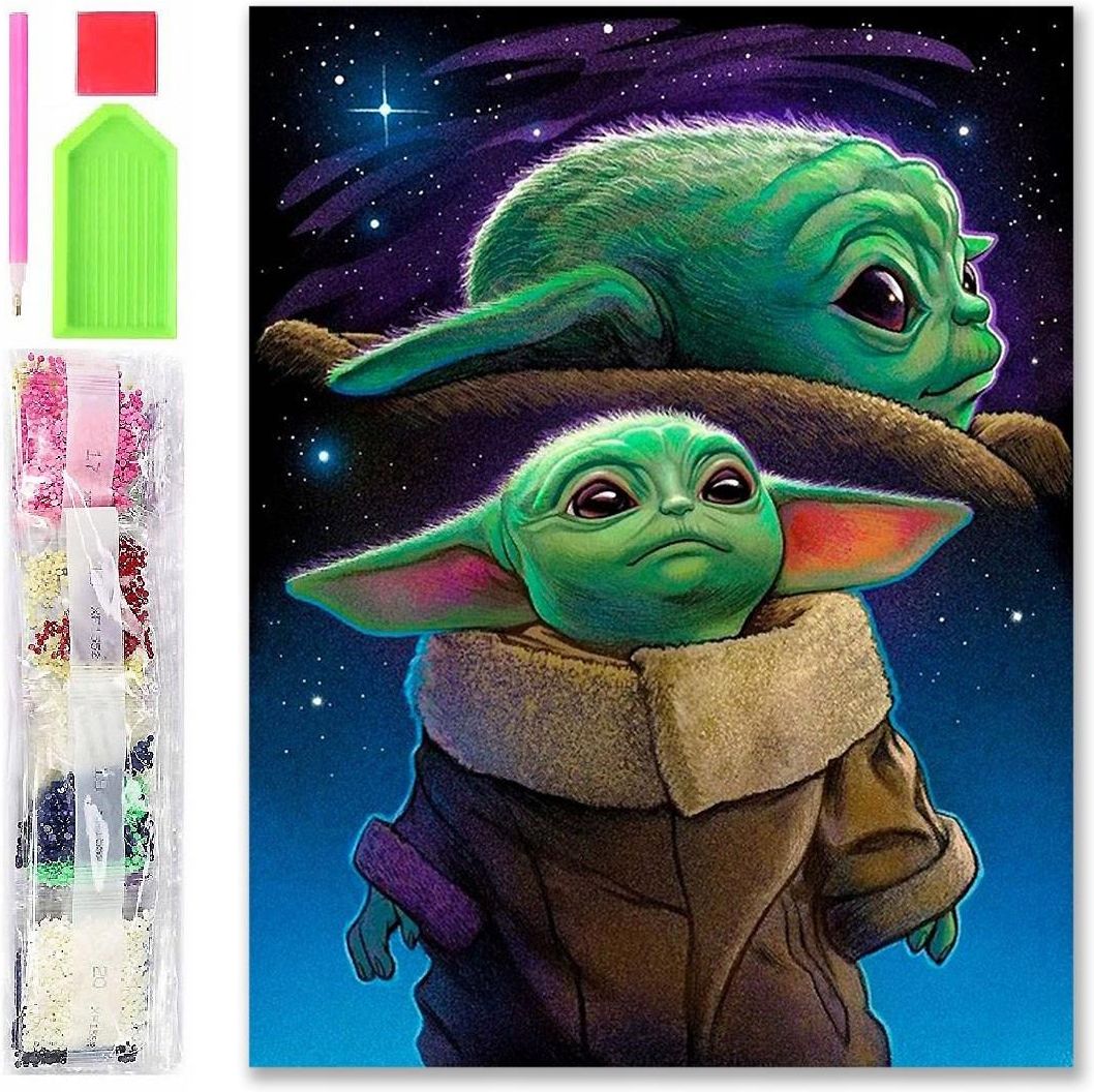 784001 Haft Diamentowy Grogu Baby Joda Mozaika 5D - Ceny i opinie ...