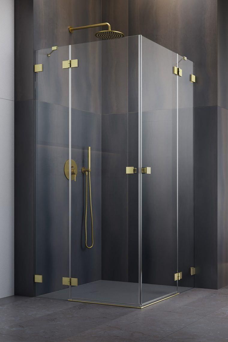 Kabina Prysznicowa Radaway Essenza Pro 100x100 Brushed Gold Kdd