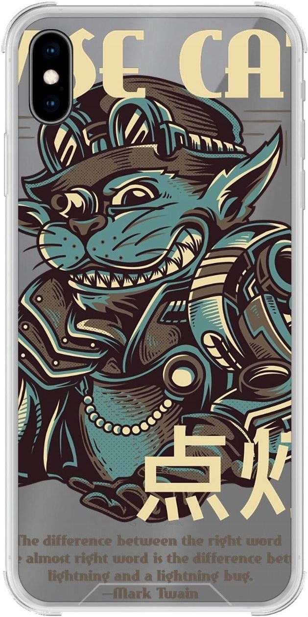 Phone Case Warrior Bumper Apple Iphone X Wise Cat 1 - Etui na telefon ...