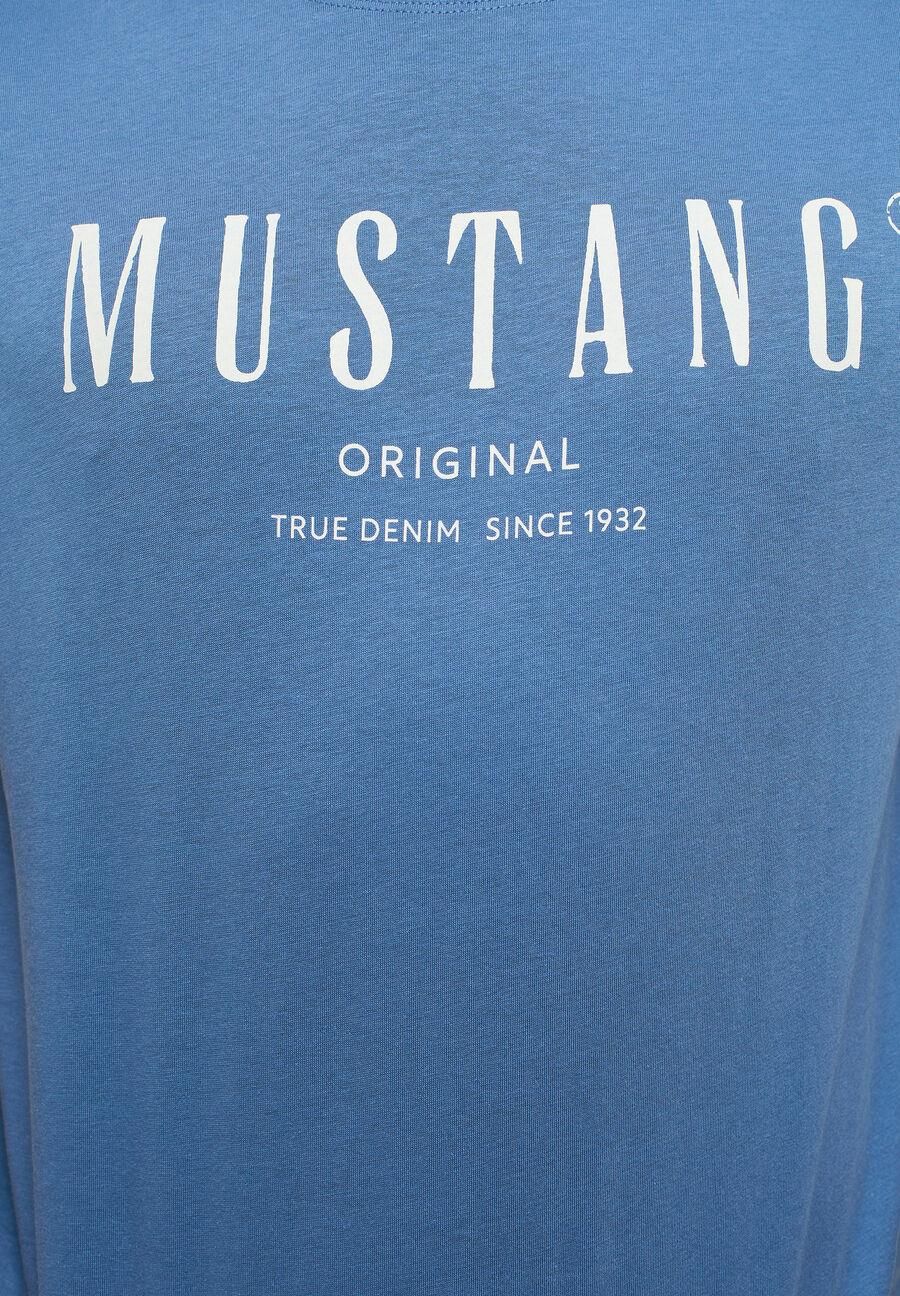 MUSTANG ALEX C PRINT MĘSKI T-SHIRT KOSZULKA LOGO NADRUK MOONLIGHT BLUE ...