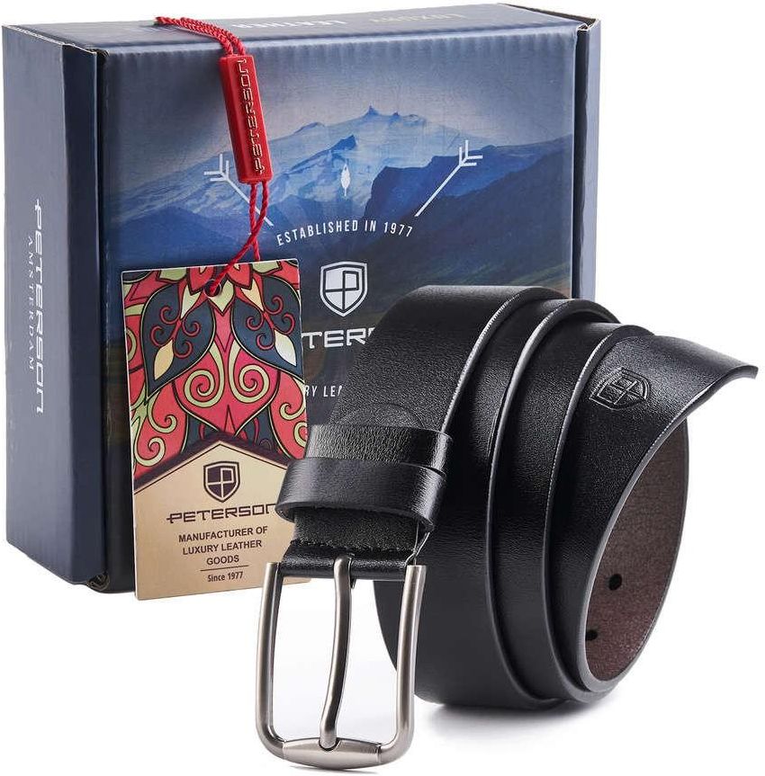 Paski męskie skórzane-[DH] PTN JPC-2103-BLACK-czarny : Kolor - czarny ...